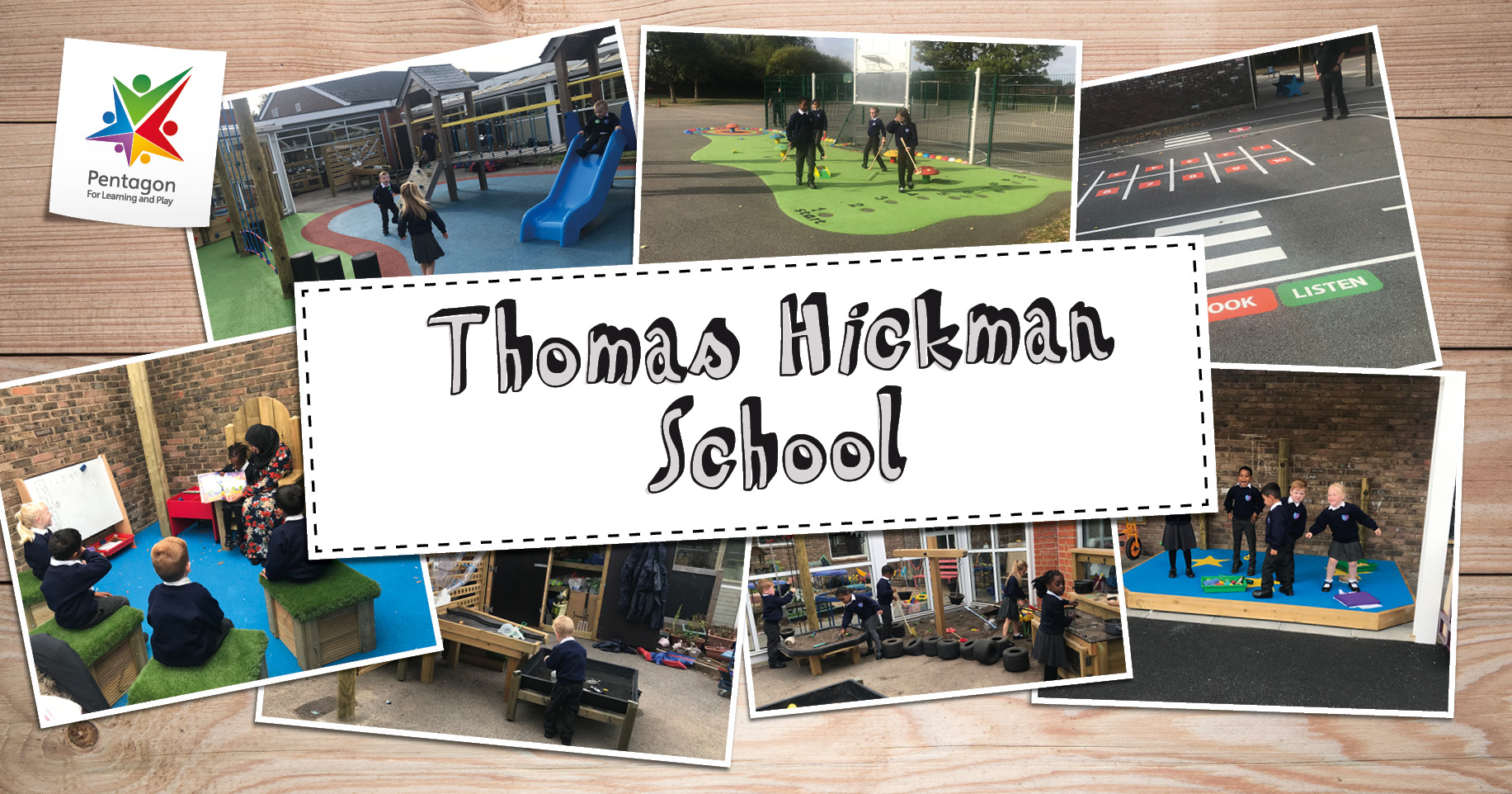 Thomas Hickman School's Outdoor Play Equipment | Pentagon Play